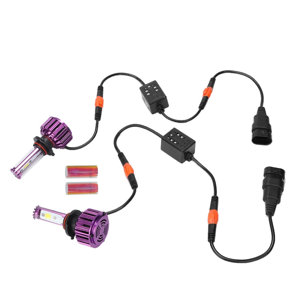 6500K 3000LM High Brightness Fog Lamps Universal H10 Purple LED ...
