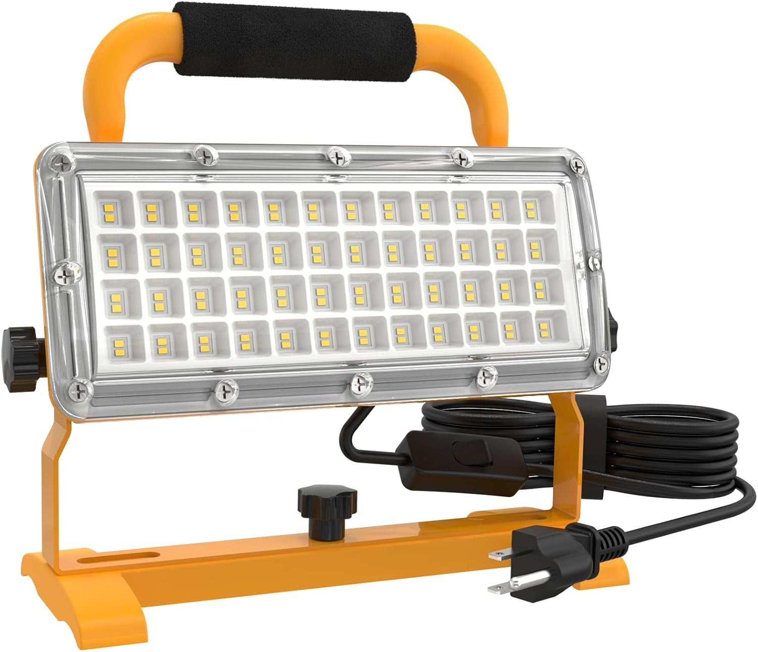 6500LM LED Work Light, 500W Equivalent Flood Light with 10FT Cord ...