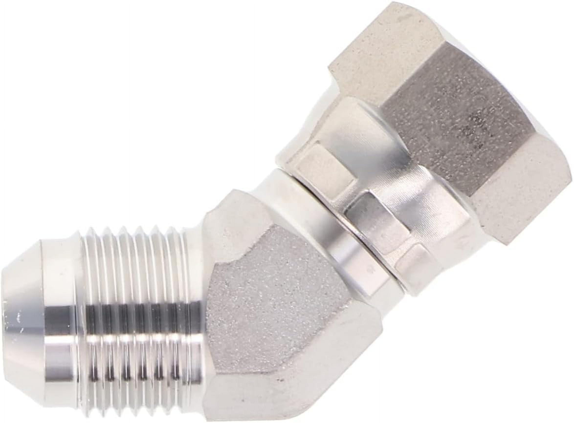 6502-08-08--PK10 45° Elbow 1/2" JIC (3/4"-16 thread) Male x 1/2" JIC (3/4"-16 thread) Female ...