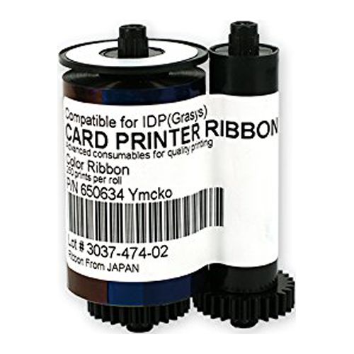 650634 YMCKO Color Ribbon For IDP Smart ID Card Printer 250 Prints ...