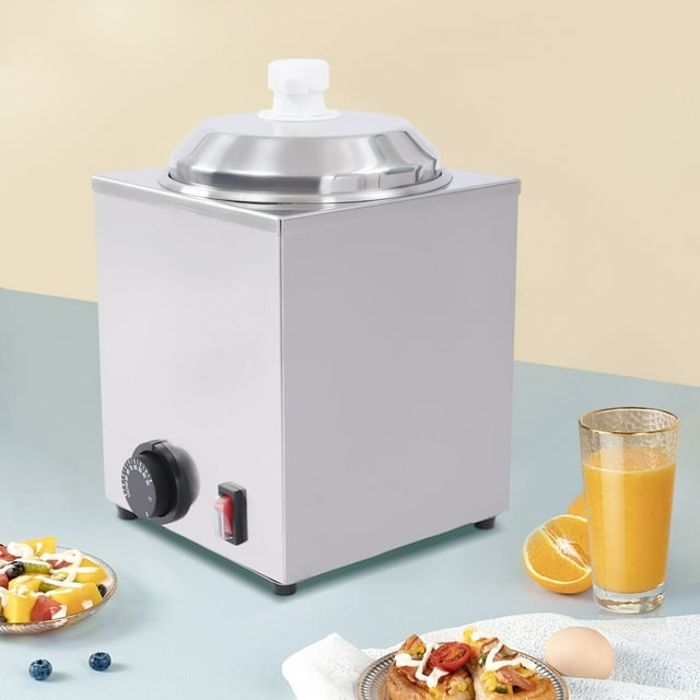 650W 2.4Qt Cheese Sauce Warmer Countertop Single Head Hot Fudge ...