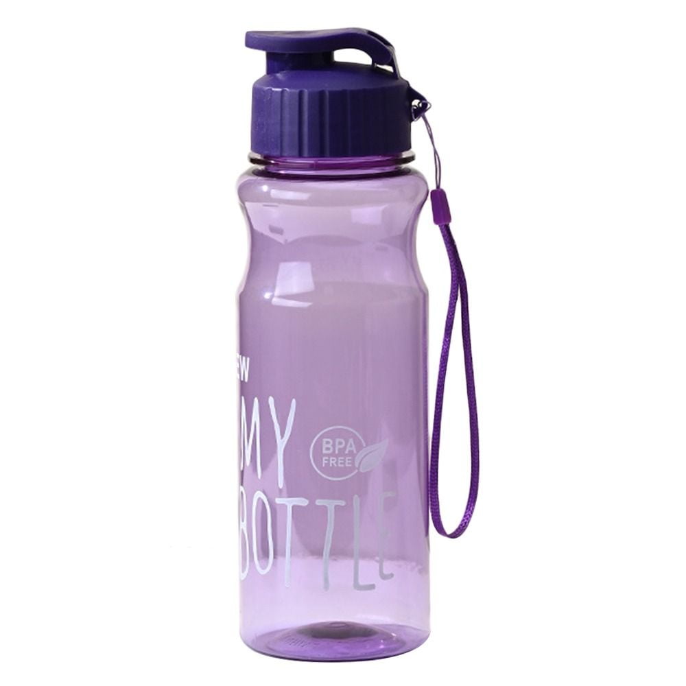 650ml Portable Sport Transparent Multi-color Water Bottle Plastic Water ...