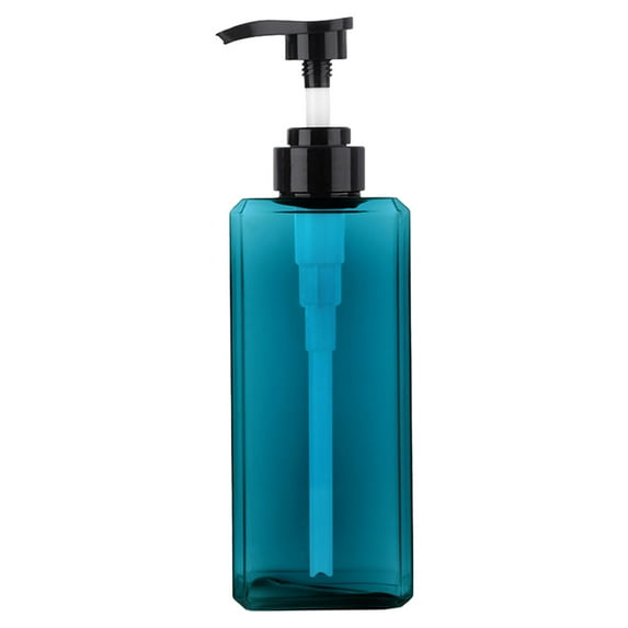 650ml Pump Bottle Dispenser Refillable Square Plastic Empty Lotion Pump ...