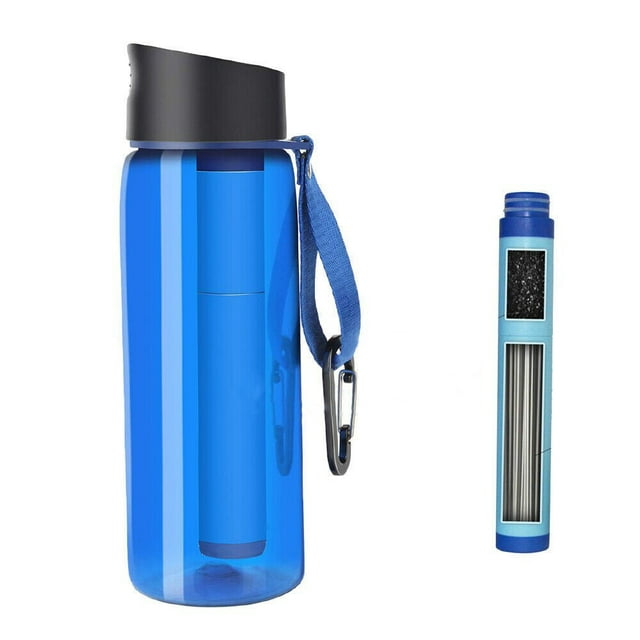 650ml Water Bottle with Filter Portable Travel Water Bottle with ...