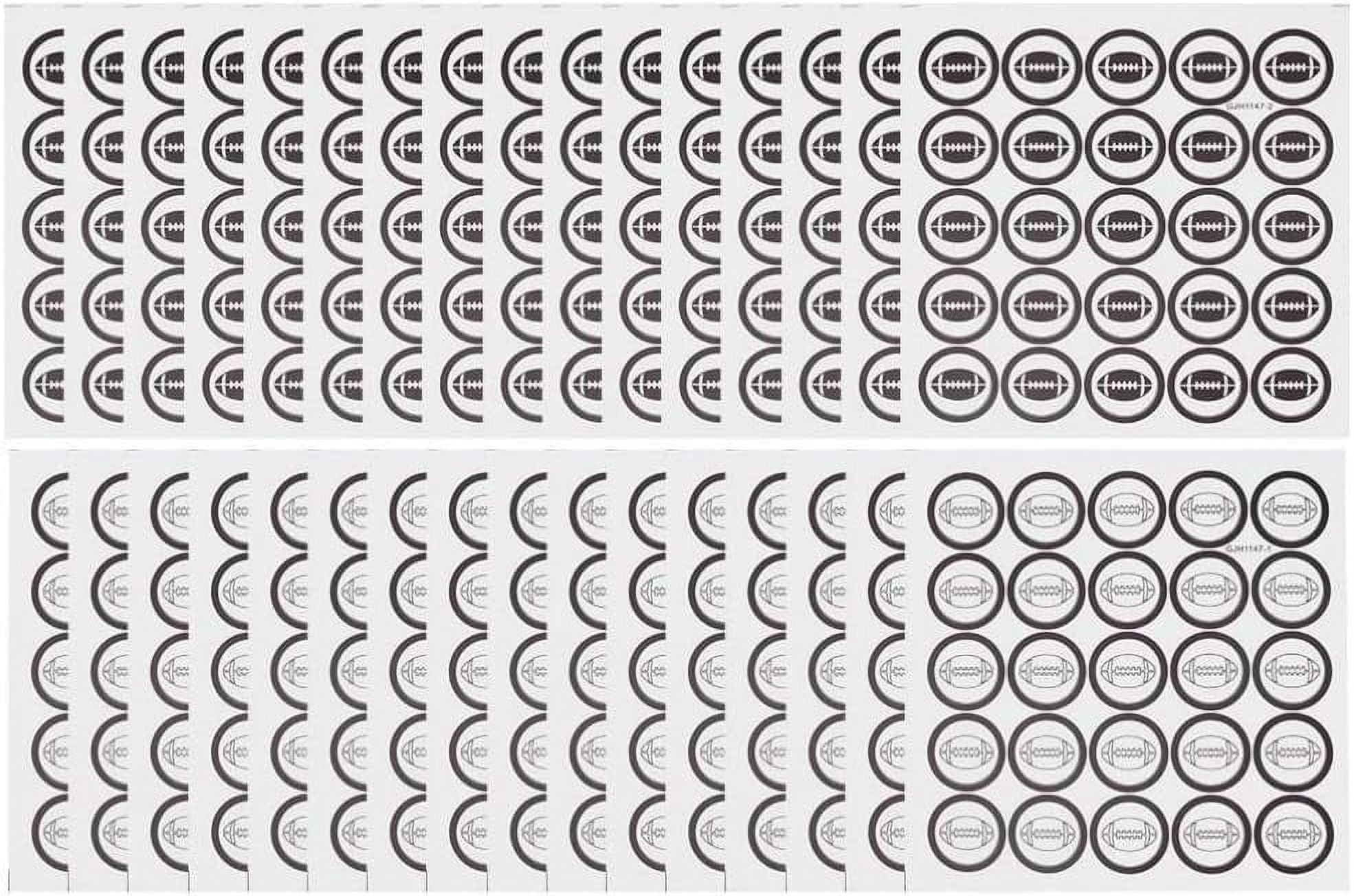 650pcs 2 Style Football Helmet Stickers 1.1 Inch Rugby Stickers Self ...