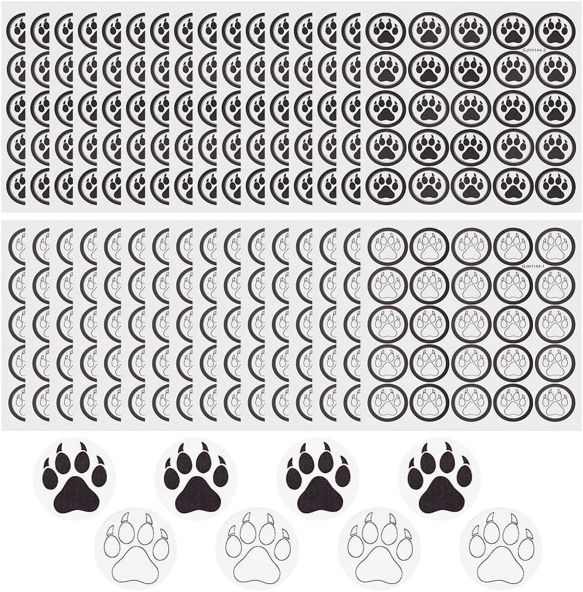 650pcs 2 Style Football Helmet Stickers 1.1 Inch Paw Stickers Self ...
