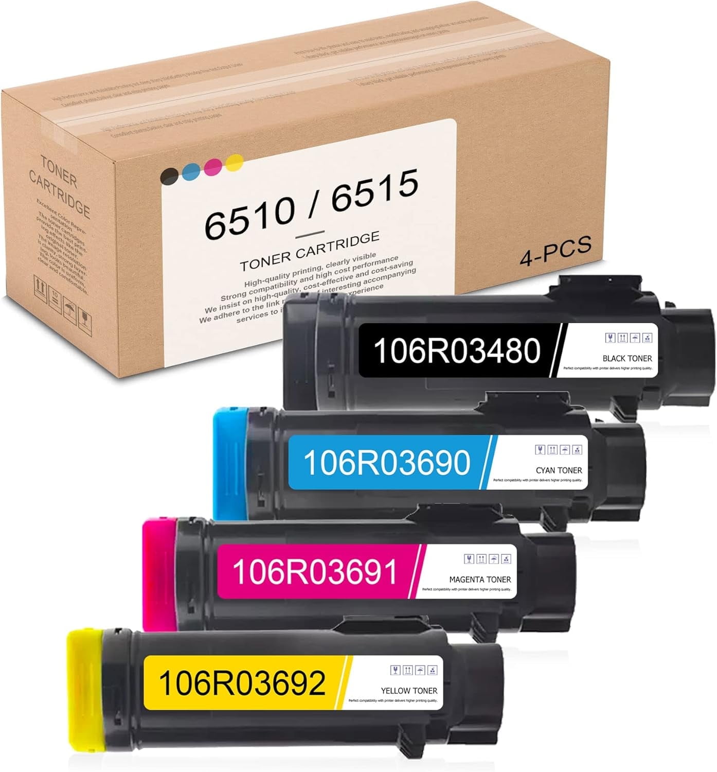 6510 / 6515 Extra High Capacity Toner Cartridge(106R03480 106R03690 ...