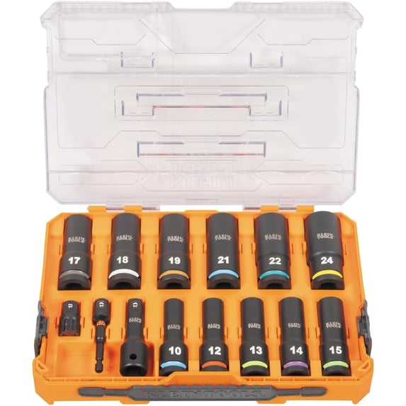 65111IMPCTM KNECT Deep Well Impact Socket Set, 1/2-Inch Drive, Metric ...