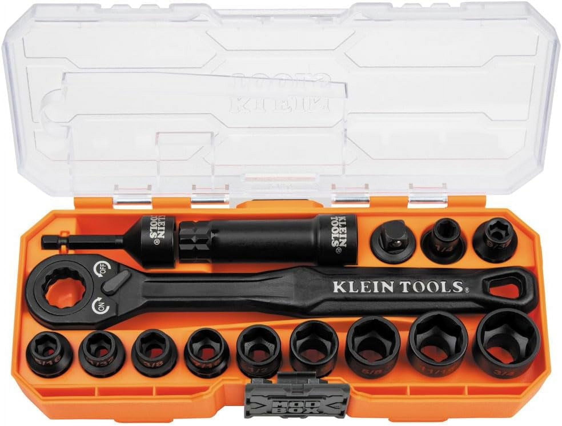 65400 KNECT 15-Piece Pass Through Socket Set, SAE Impact Socket Set ...