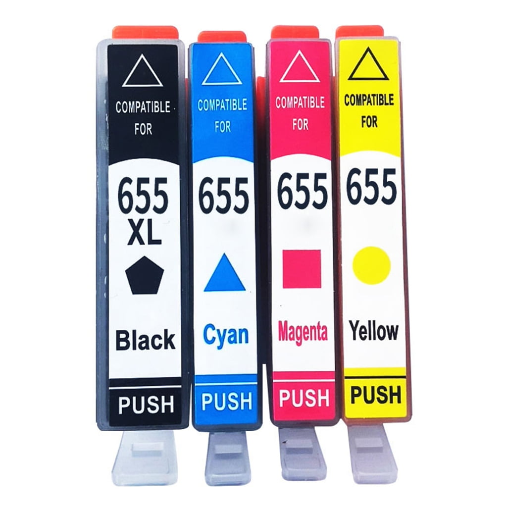655 655XL Ink Cartridges Replacement for HP655 Deskjet 3525 5525 4615 ...