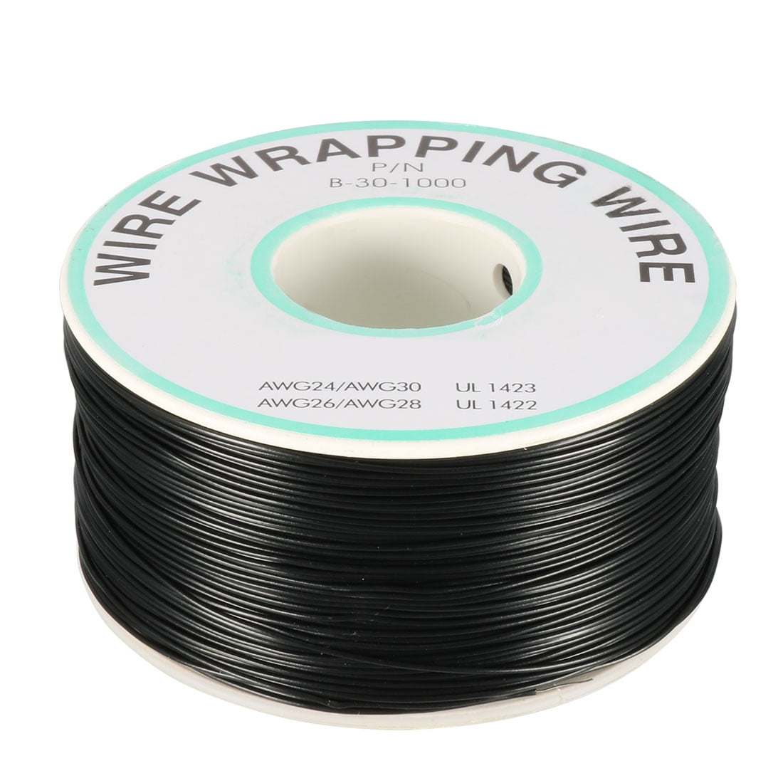 656.2FT Breadboard Wrapping Wire PCB Solder PVC Coated Tin Cable Black ...