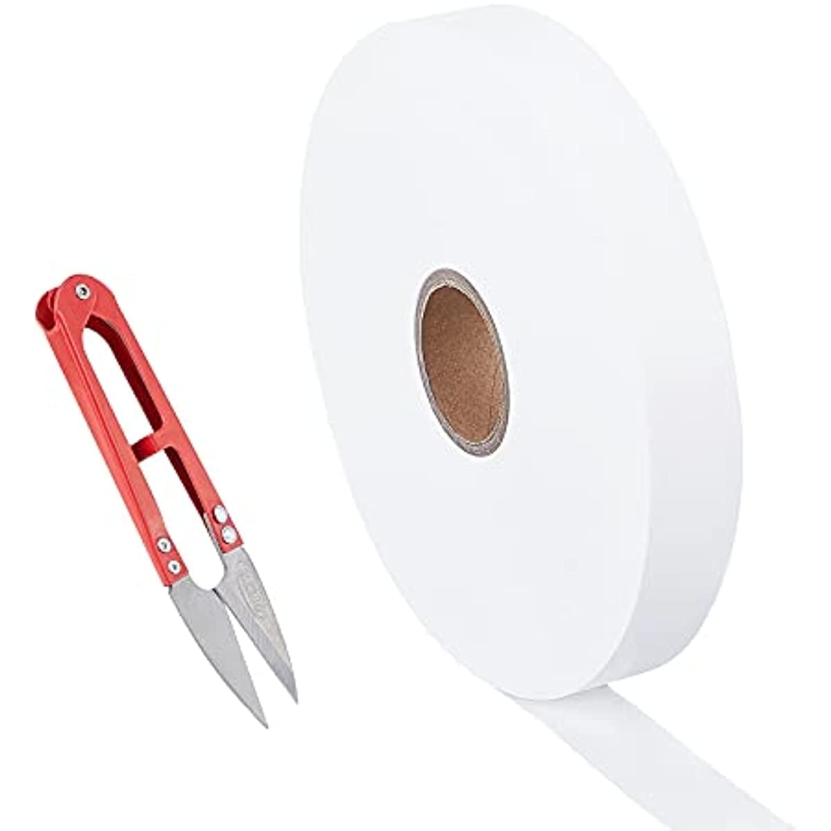 656 Feet/200m White Clothes Name Labels Tags 25mm Blank Sewing Cloth ...