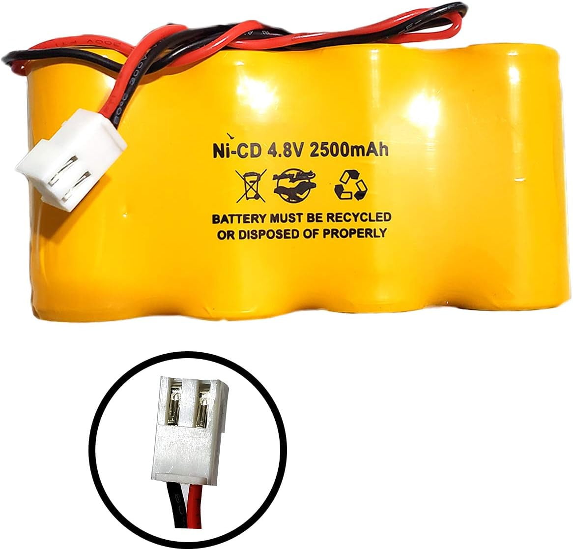 6567H01 S/L CORUN D-C2500BT BST DC2500BT 4.8v 2500mAh Ni-CD Battery ...