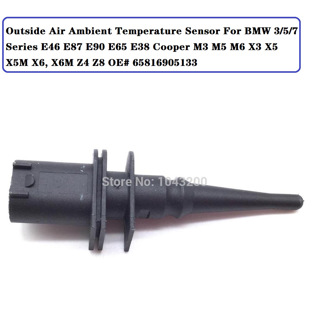 65816905133 Outside Exterior Ambient Air Temperature Sensor & Connector ...