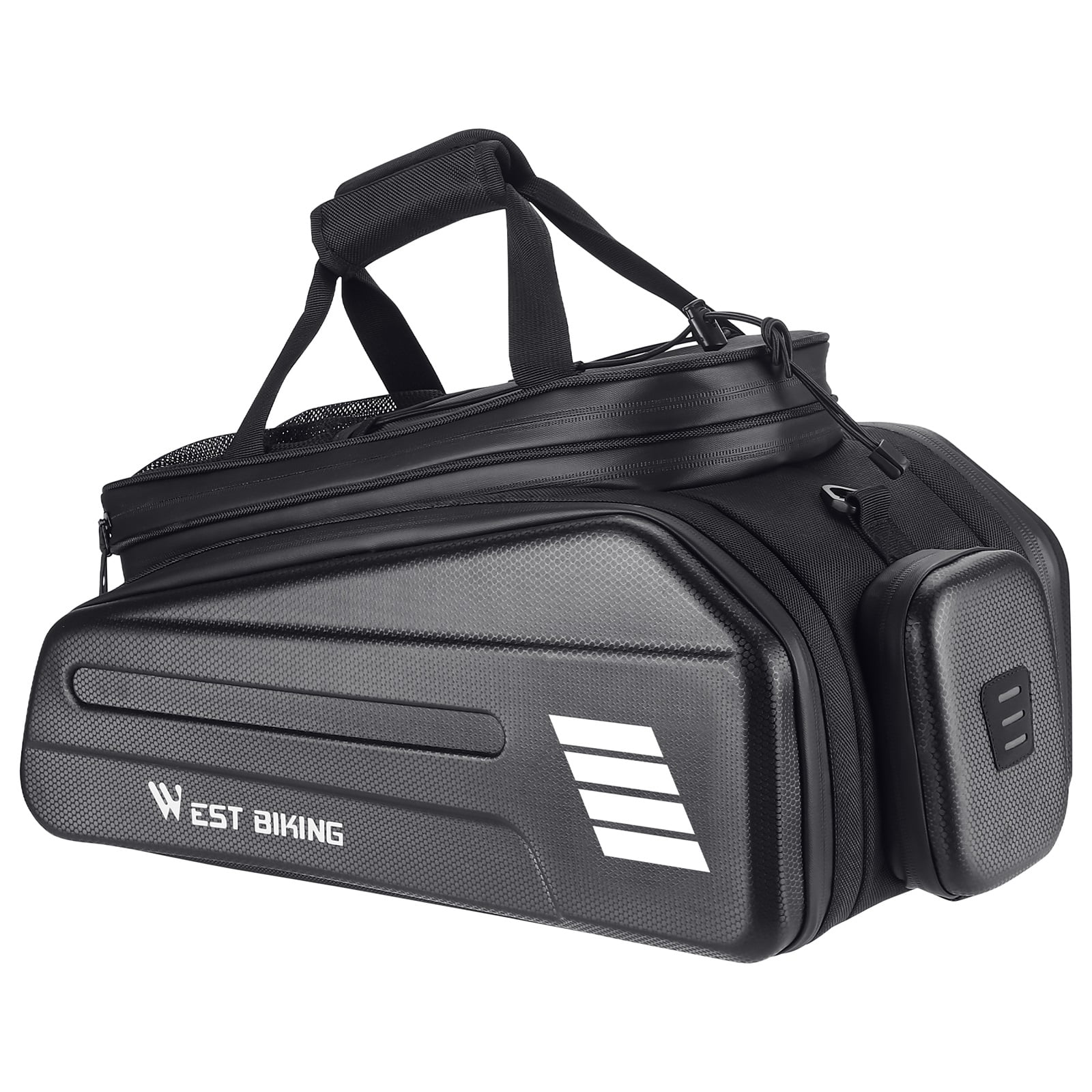 Pretfy Electric Bike Rear Seat Bag, Expandable 10-20L Storage ...