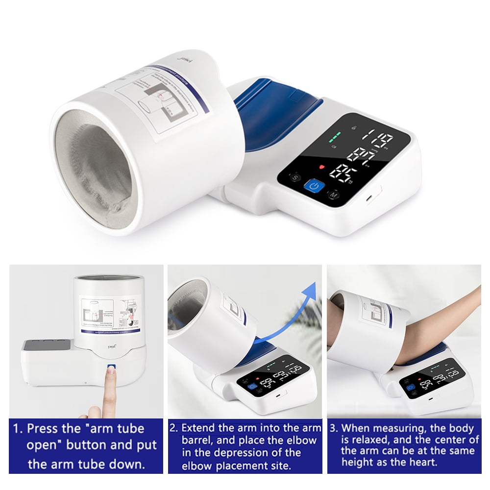 6588 ZK-B883 Arm Barrel Electronic Blood Pressure Monitor Digital BP ...