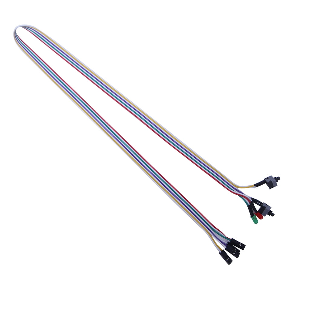 65CM PC Compute Motherboard Power Cable Original On/Off/Reset with LED ...
