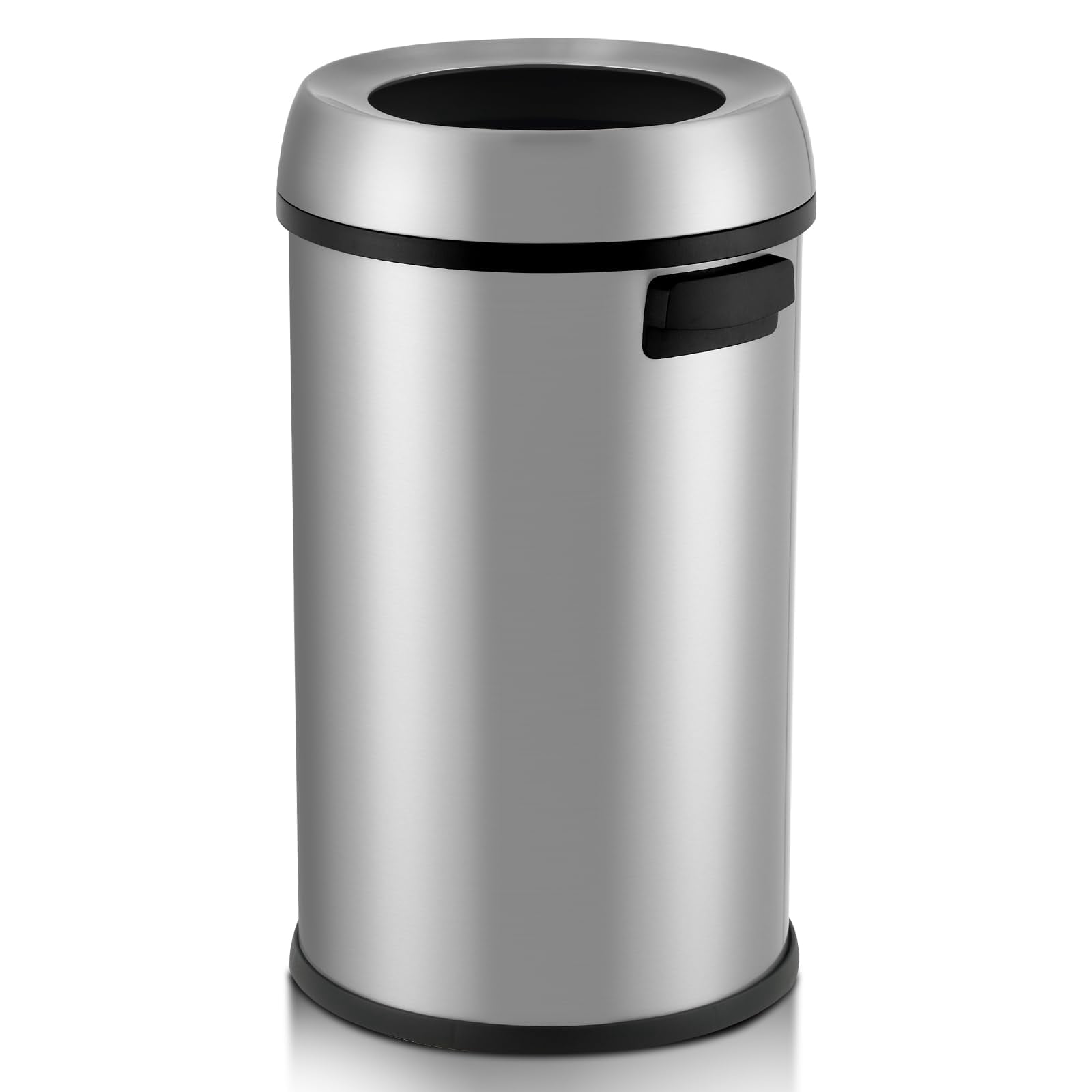65L / 17GalOpen Top Trash Can,Commercial Grade, Stainless Steel ...
