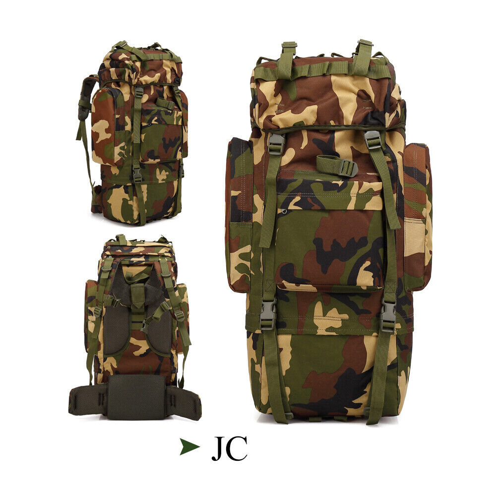 65L Big Camping Hiking Backpack for Men Travel Oversized Military ...