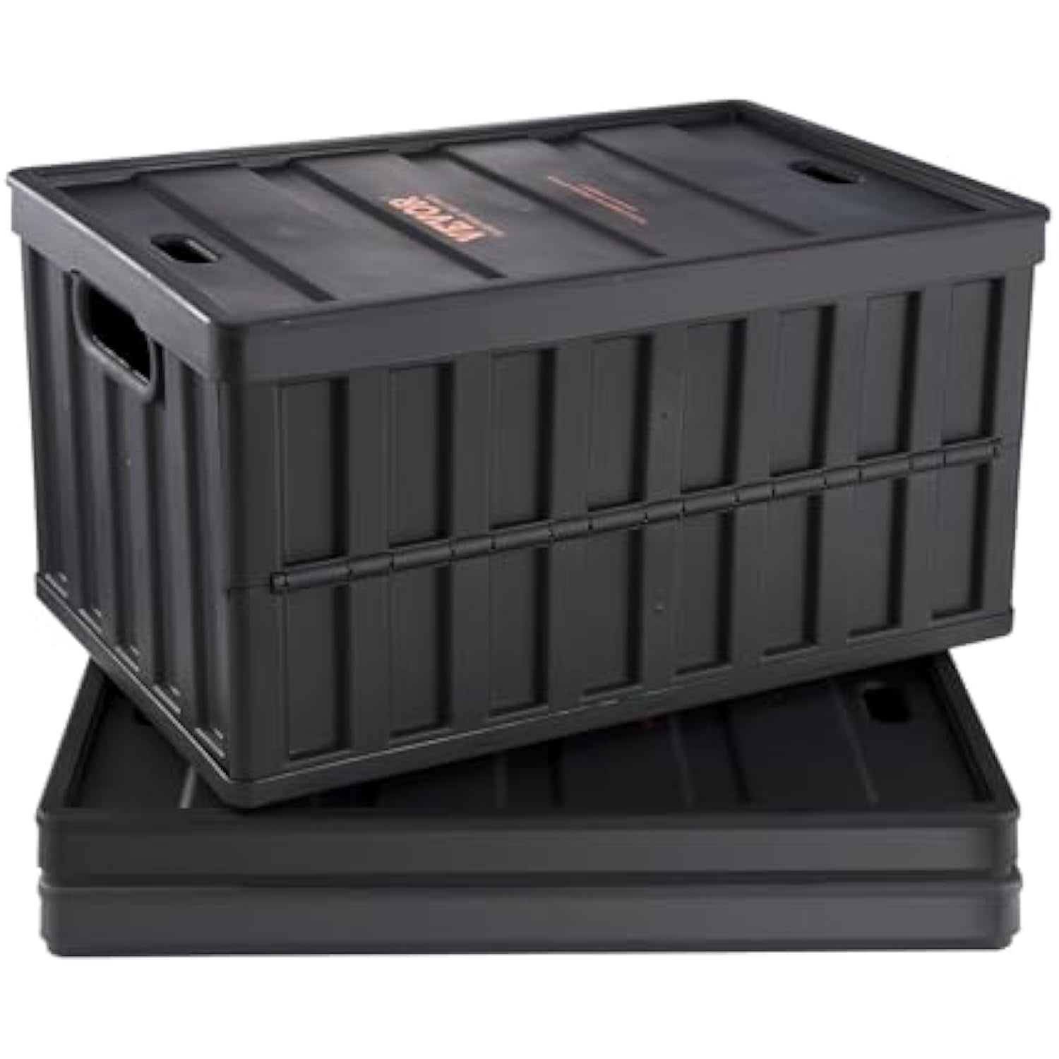 65L Collapsible Storage Bins with Lids - 3-Pack Stackable Crates ...