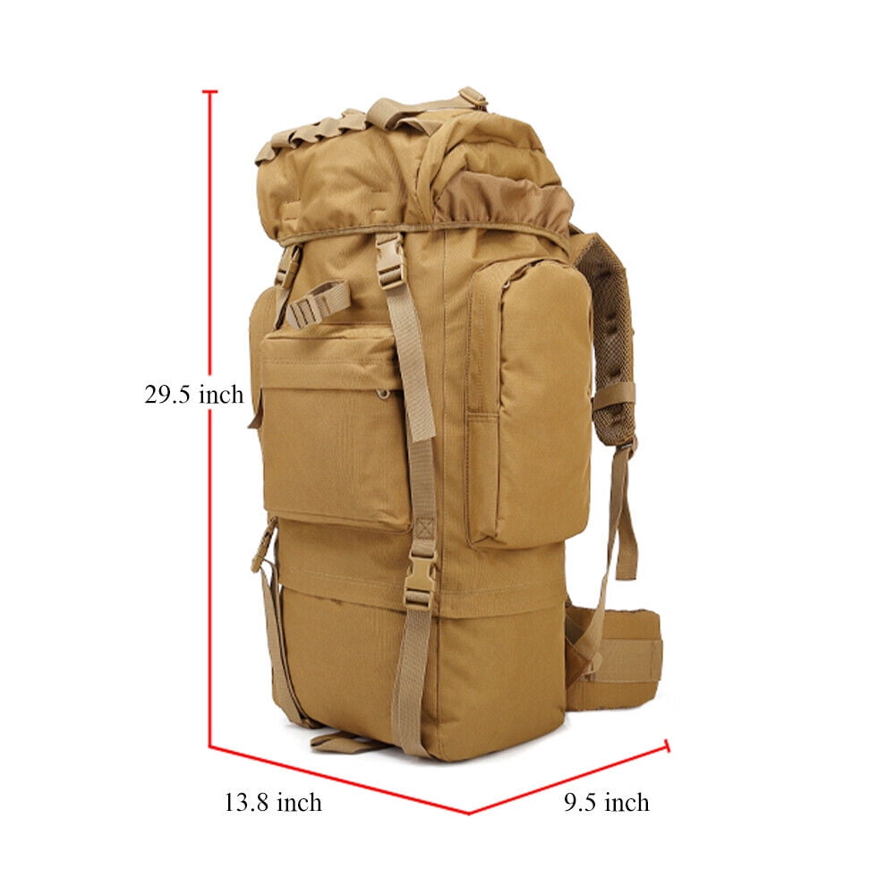 65L Large Military Bag Tactical Backpack Hiking Waterproof Assault ...