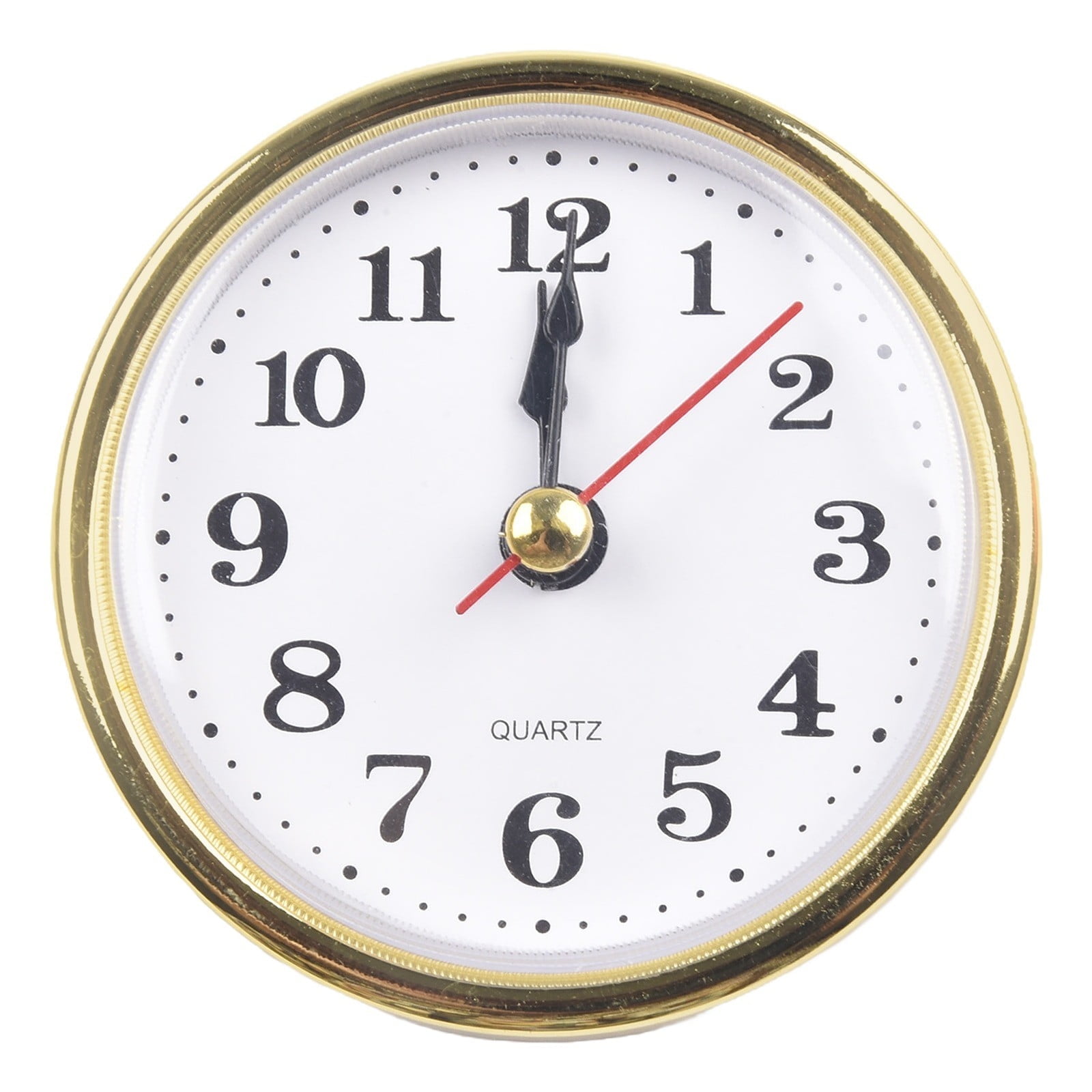 65MM Quartz Clock Inserts Movement Replacement DIY Gold Arabic Numbers ...