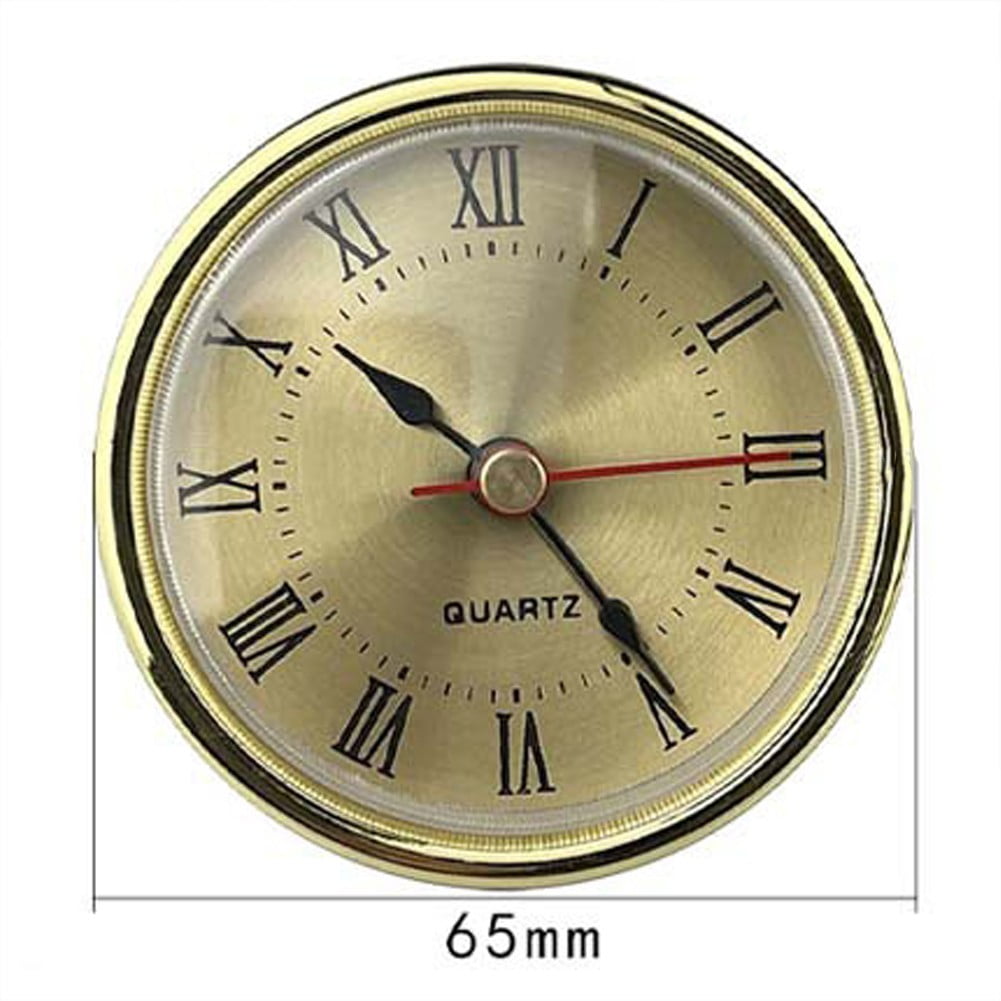 65MM Quartz Clock Movement Insert with Roman Numbers for DIY Crafts ...