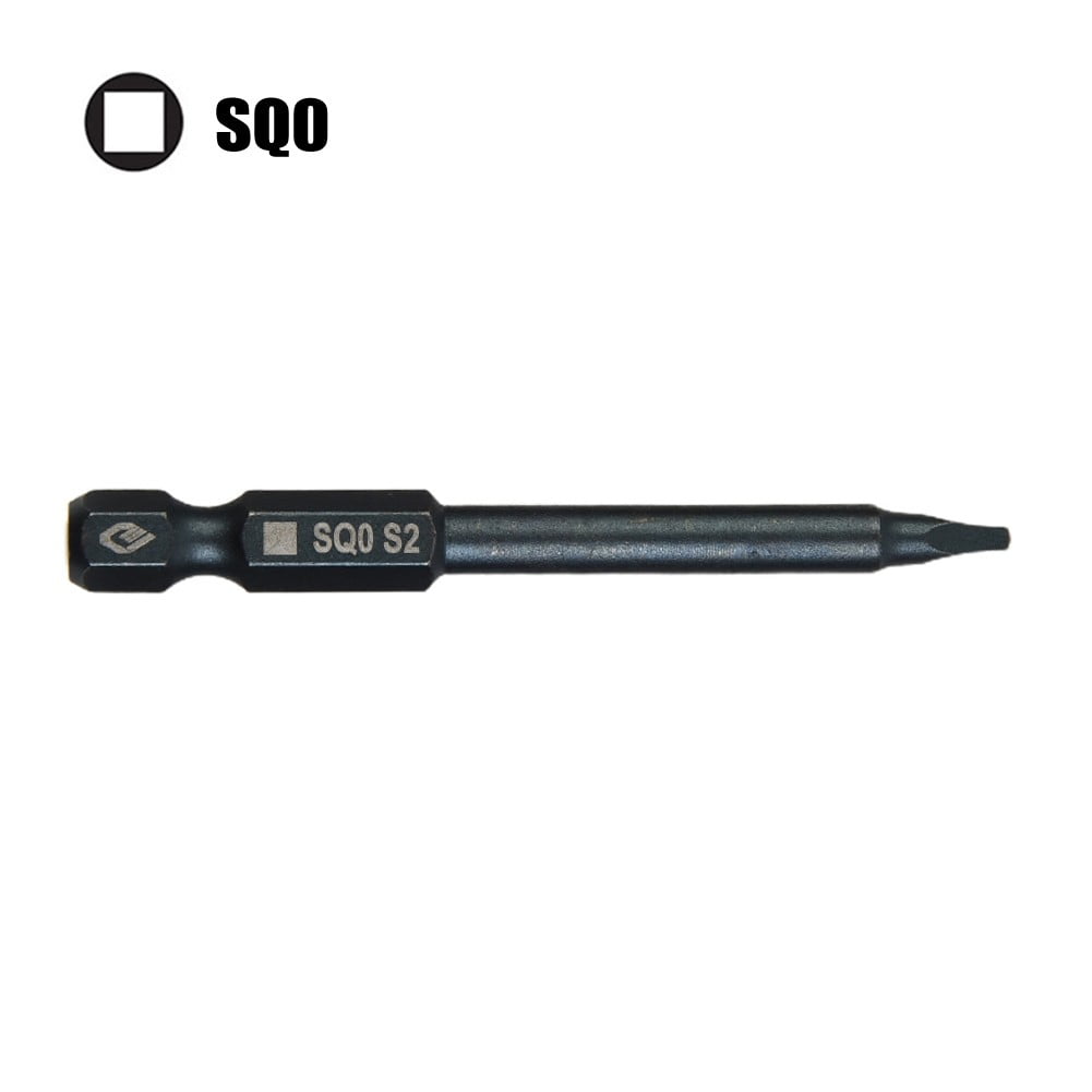 65Mm Sq0 Sq1 Sq2 Square Head Screwdriver Bits Set Hex Shank Magnetic ...