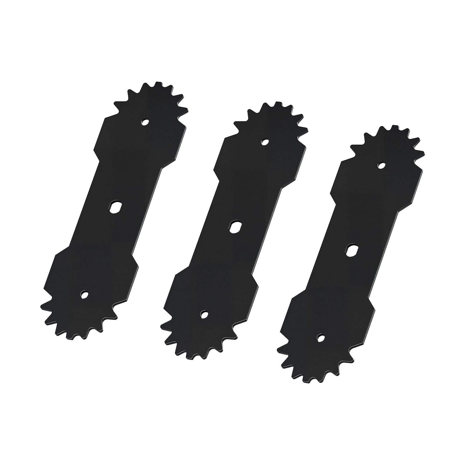 65Mn Steel Electric Edger Blades 8.8 Inch 3 Pack Multi Serrated Edge ...