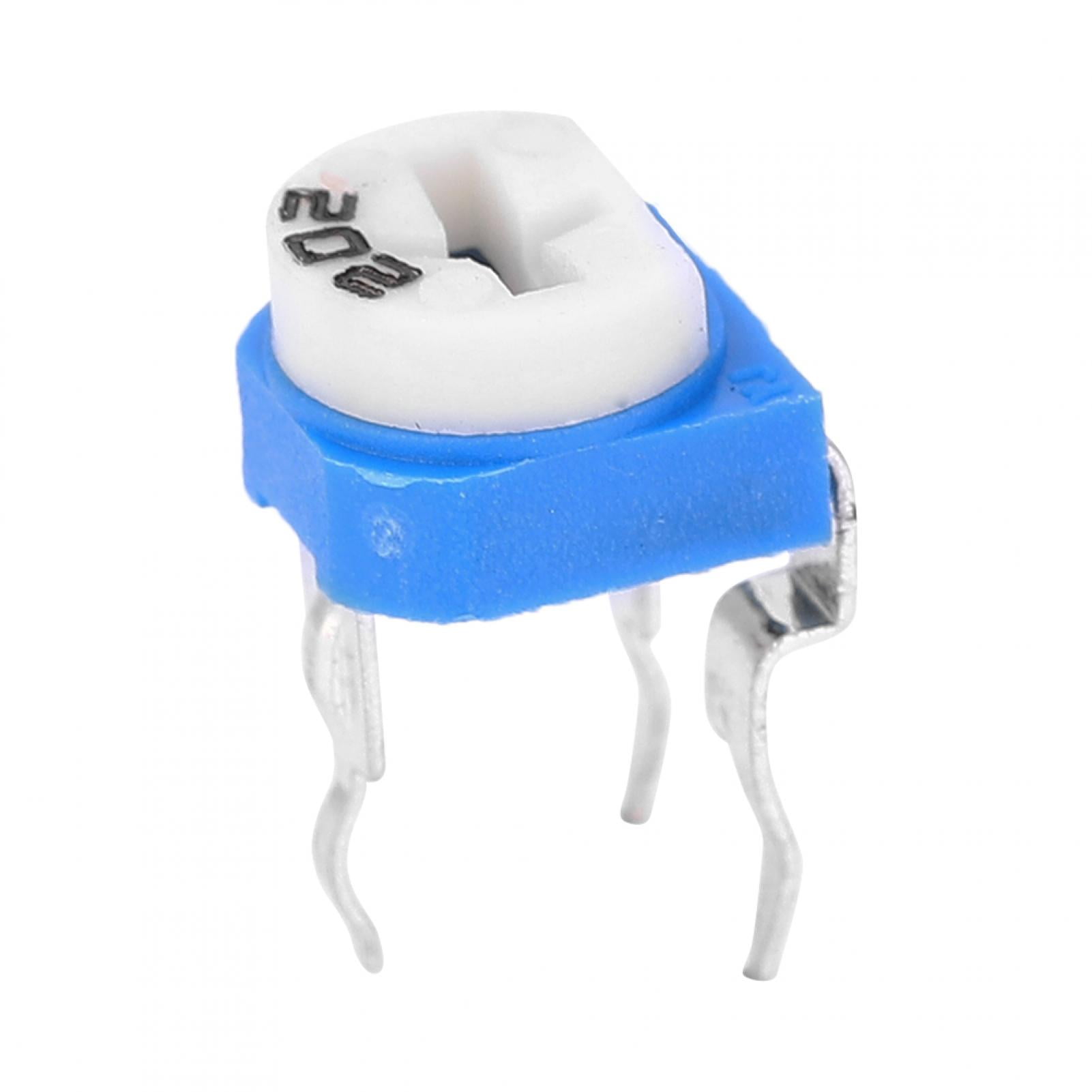 Neyseki 65PCS 13 Values Resistance Assortment Kit Blue White Adjustable ...