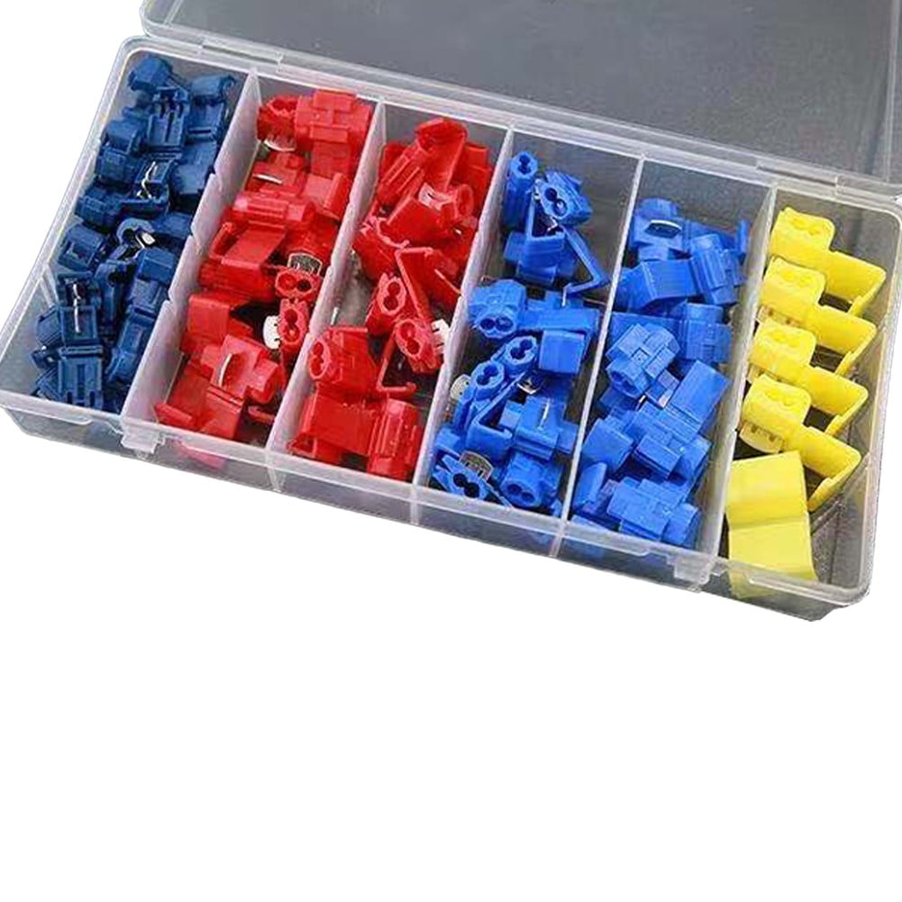65pcs Wire Cable Connectors Electrical Fast Splice Terminals Crimp ...
