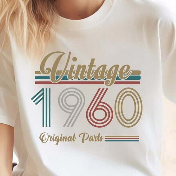 65Th Birthday Shirt,Vintage 1960 Shirt, 65Th Birthday Gift For Women ...