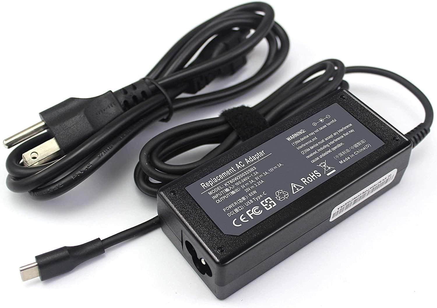 65W 45W USB-C Charger Fit for HP ProBook 440 G11, 445 G11, 450 G10, 460 ...