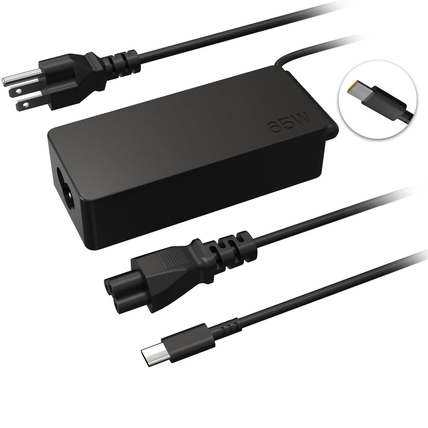 65W 45W USB C Laptop Charger for Lenovo Type C Computer Power Adapter ...