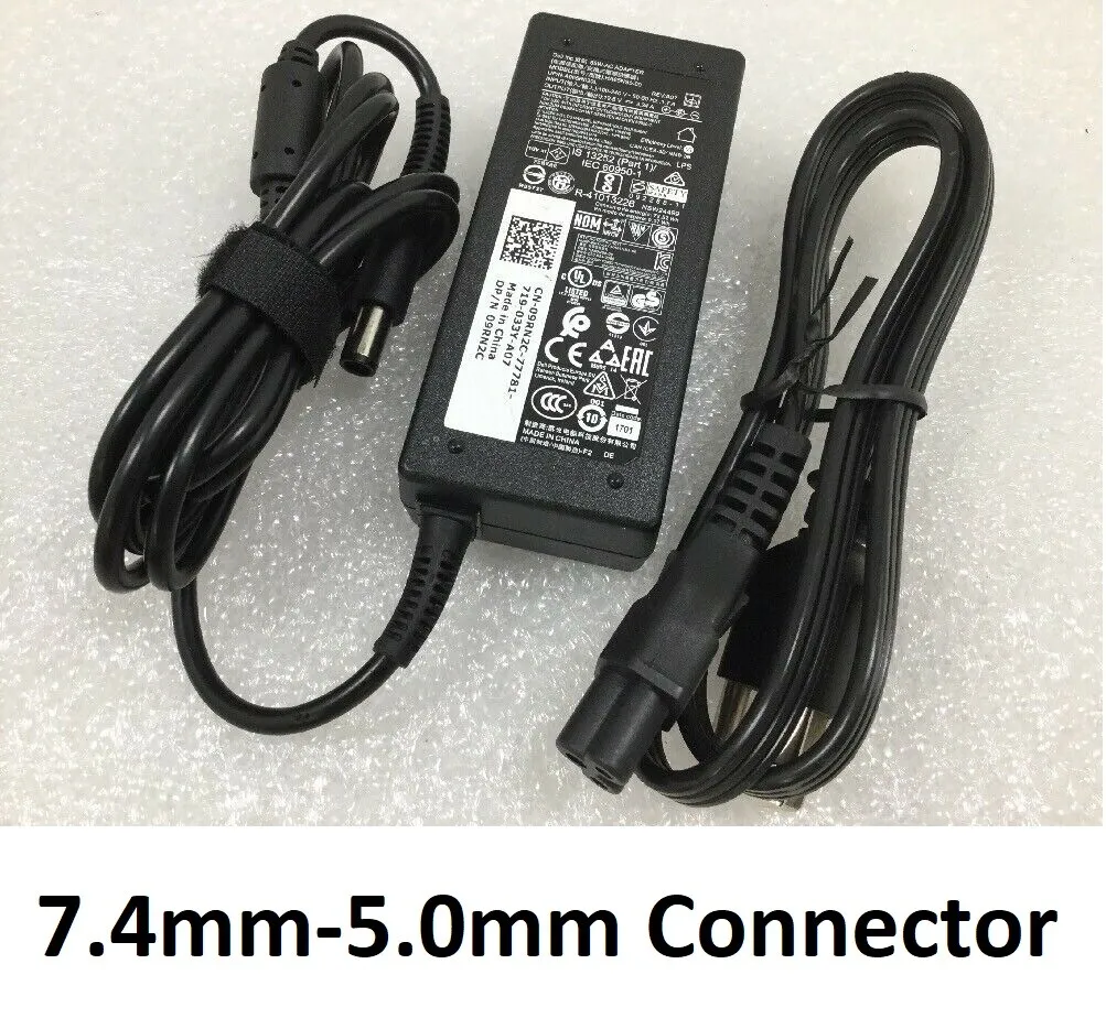 Pre-Owned 65W Ac Power Adapter Charger & Cord - Replaces Dell 6TM1C ...