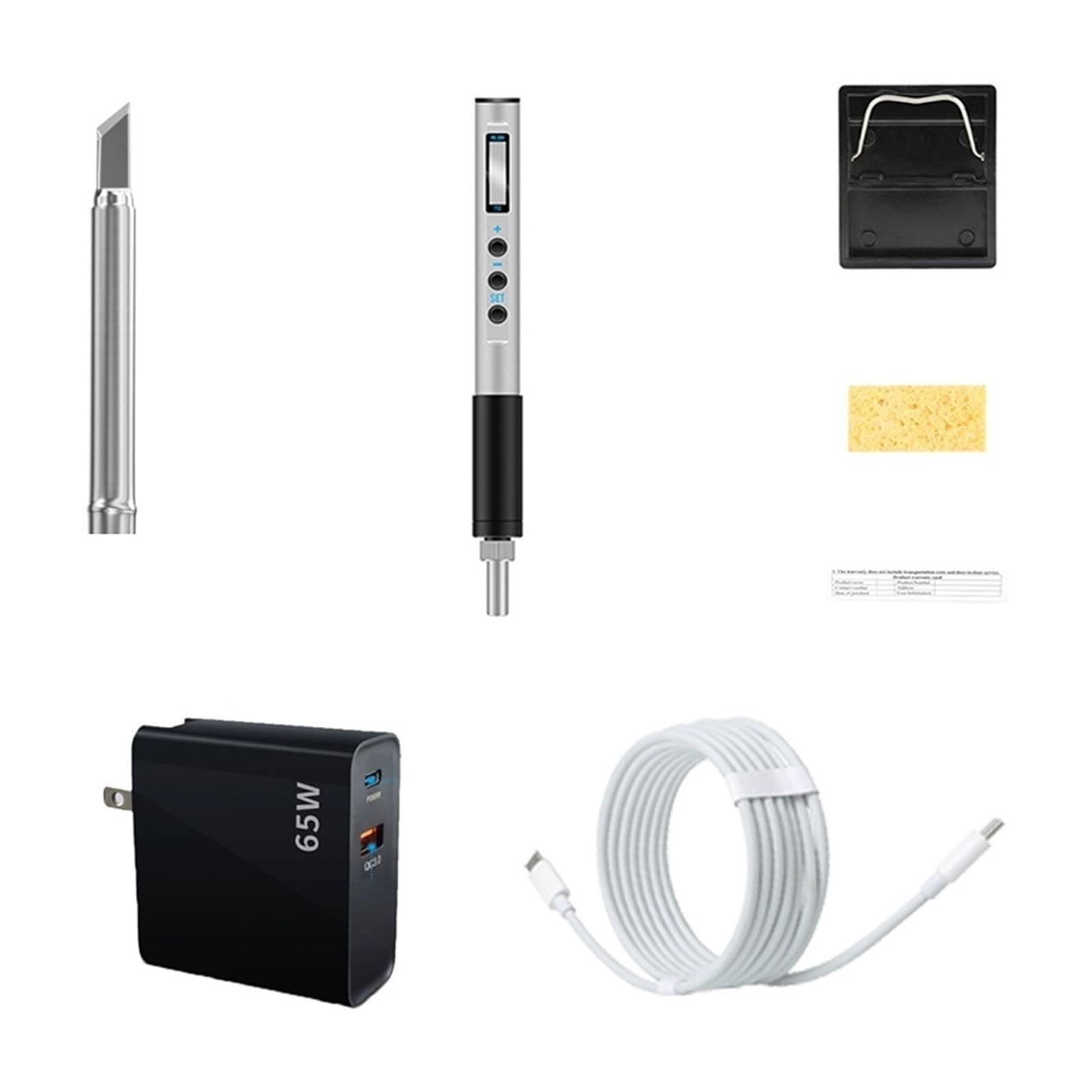 65W Electric Soldering Iron,OLED Display Welding Pen Fast Melting Tin ...