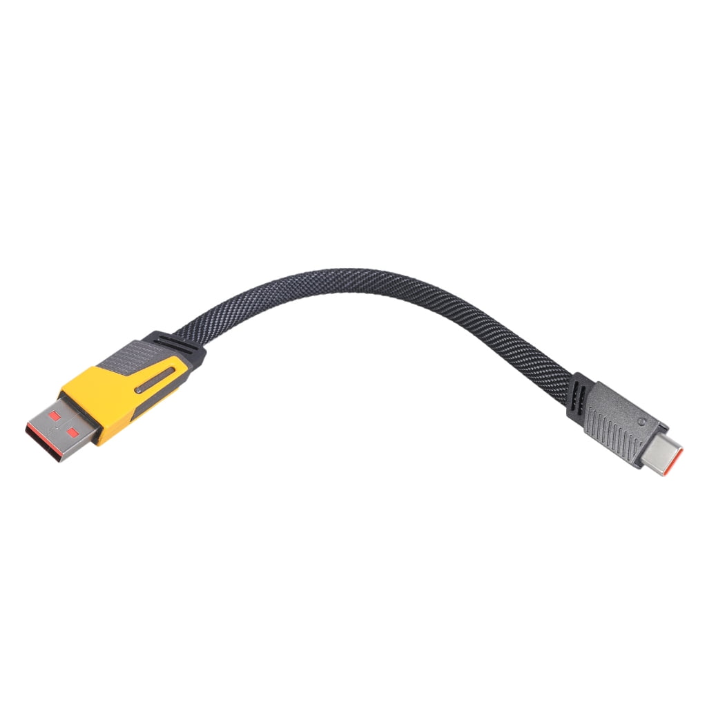 65W Fast Charging Type C + USB to Type C 2-in-1 Power Supply Cable Wire ...