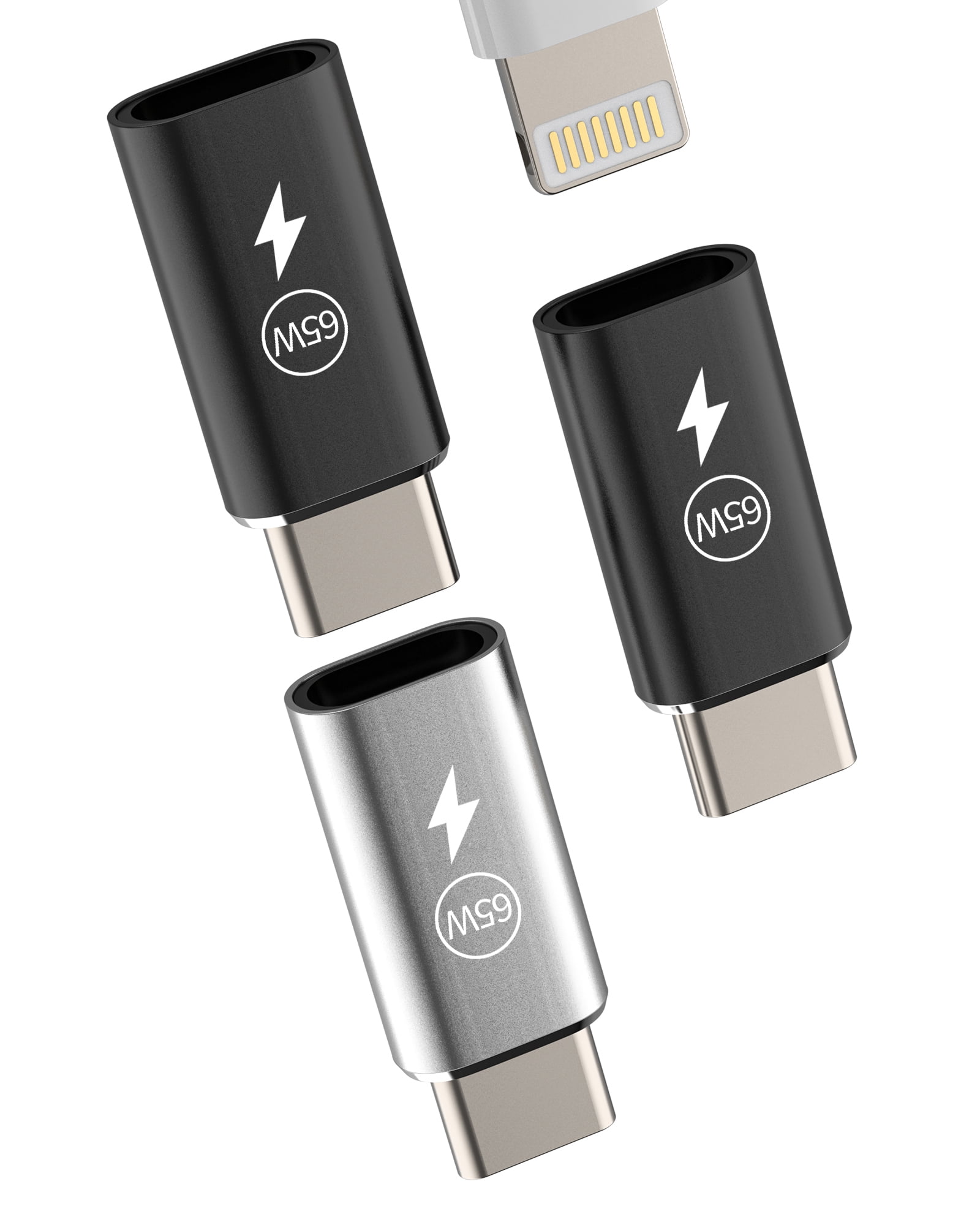 65w USB C Male to Lightning Female Fast Charger Adapter(3Pack)for ...