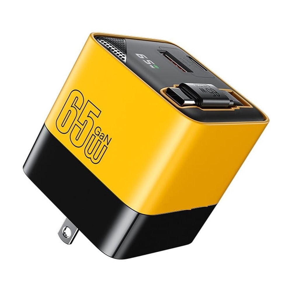 65W Charging Head USB-C Fast Charger with Built-in 80CM Type C Cable ...