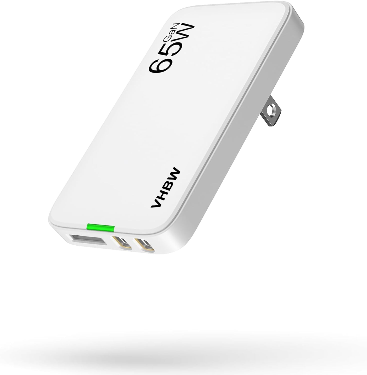 65W GaN USB C Charger, 3 Port Flat USB Wall Charger, Ultra-Slim Charger ...