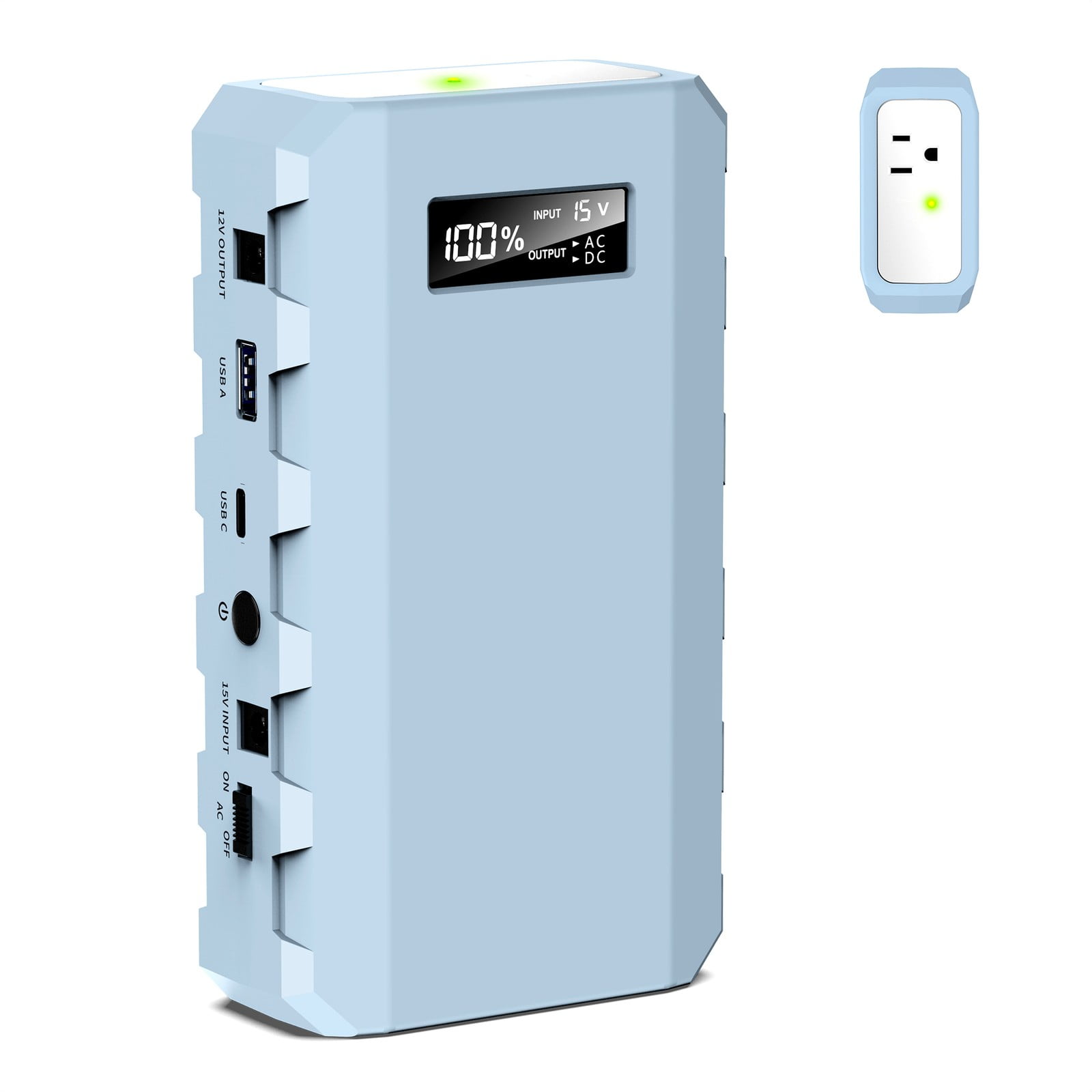 65W Portable Camping Charger Power Bank AC DC USB Solar Generator ...