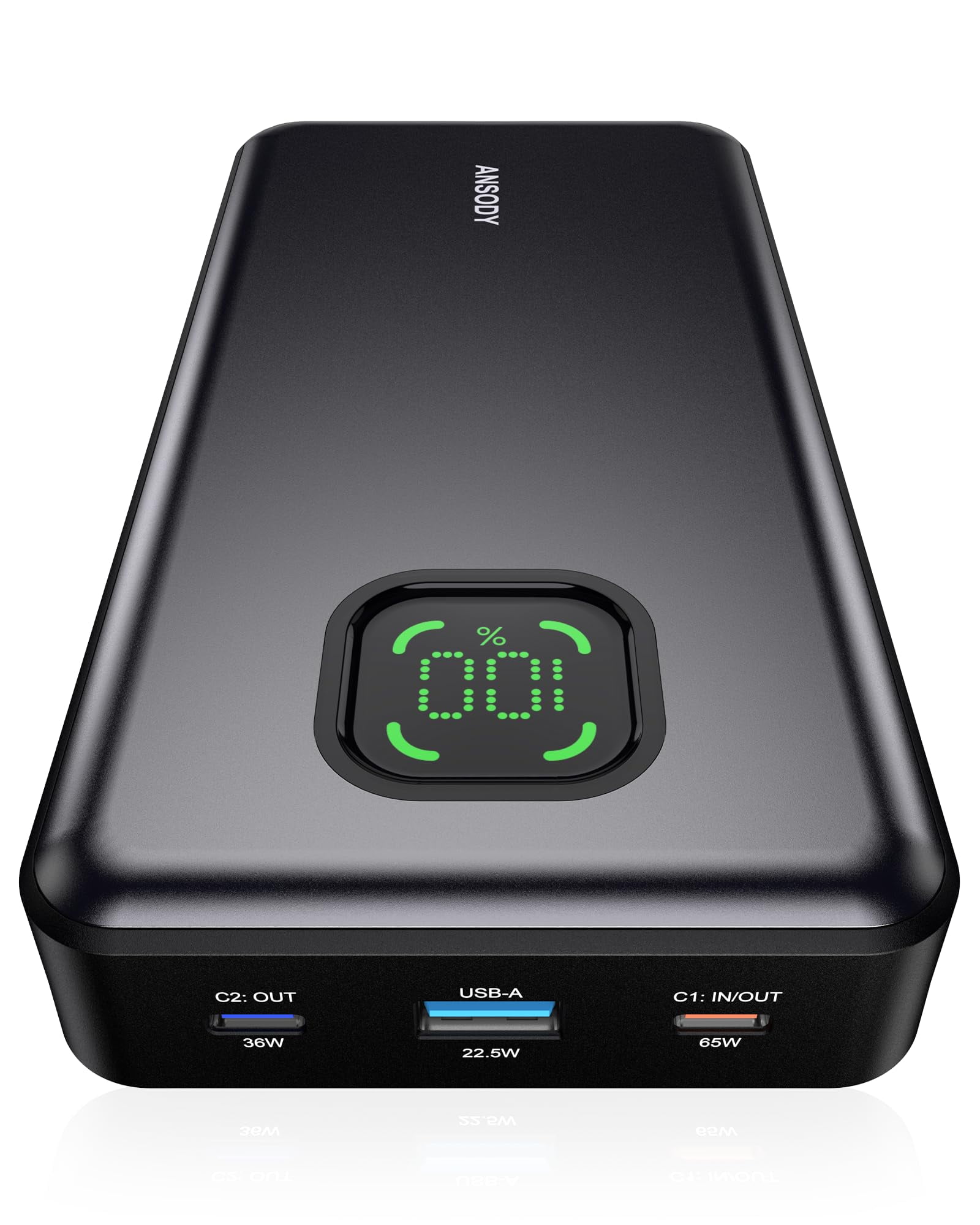 65W Power Bank, 25000mAh Travel Essential USB C Laptop Portable Charger ...