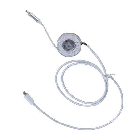 65W Type C Male to Male Stretchable Charging Cable 480Mbps Data ...