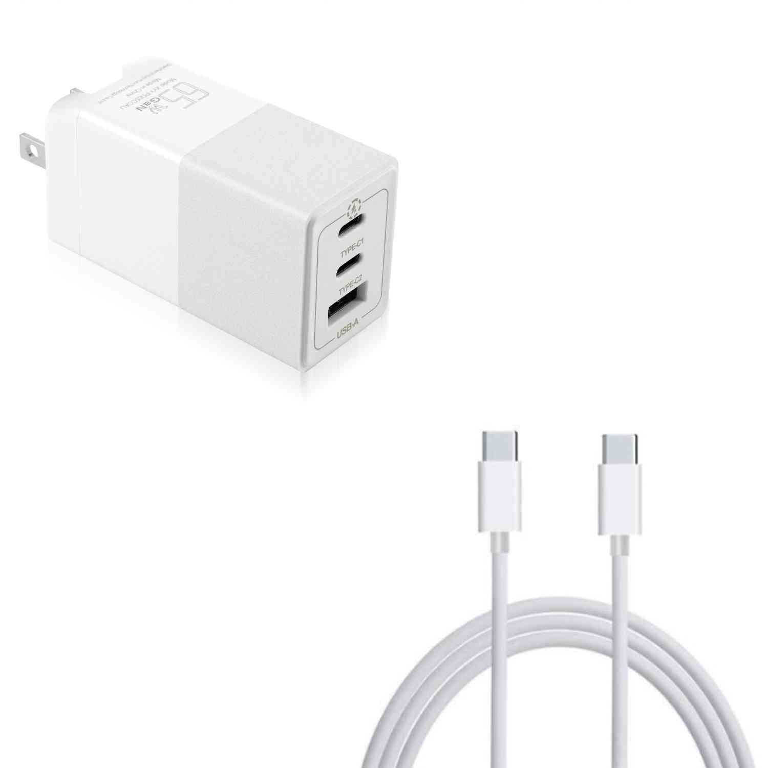 65W USB-C Charger 6FT Cable - Compatible with Samsung Galaxy F22/M32 ...