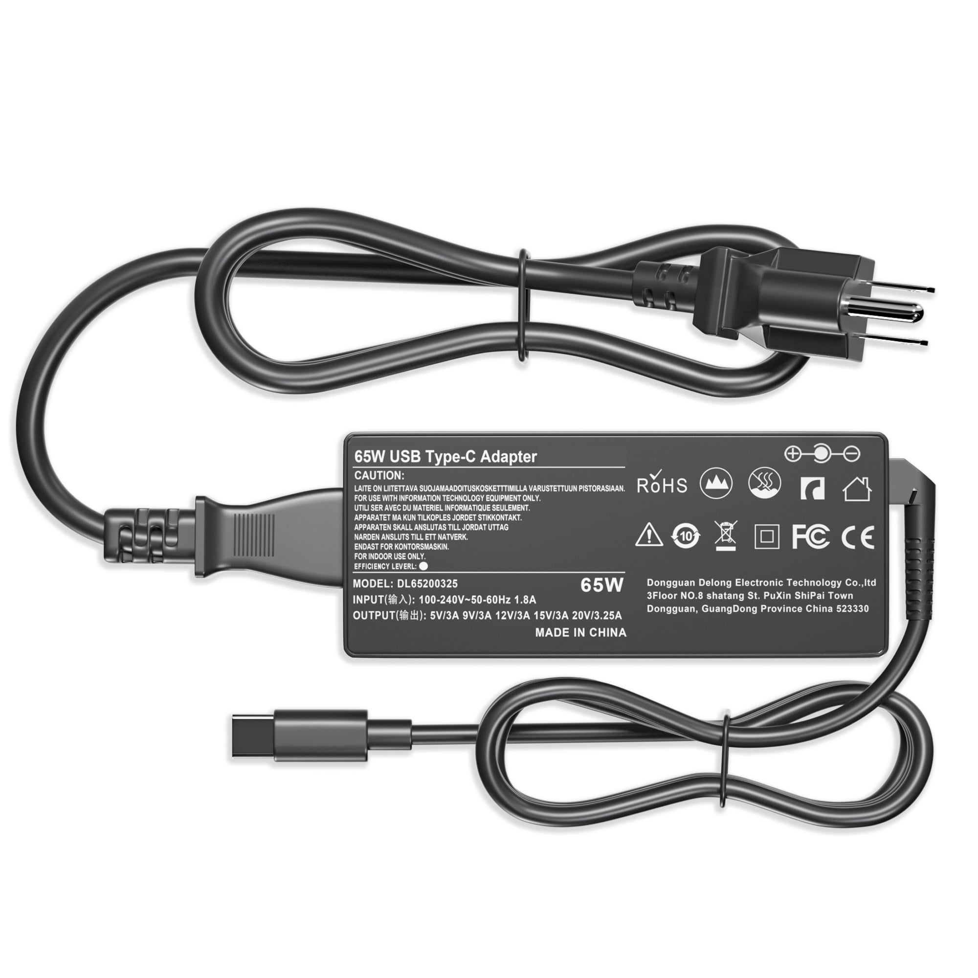 65W USB C Chromebook Charger for Lenovo Thinkpad X1 X13 T14 L13 L15 ...