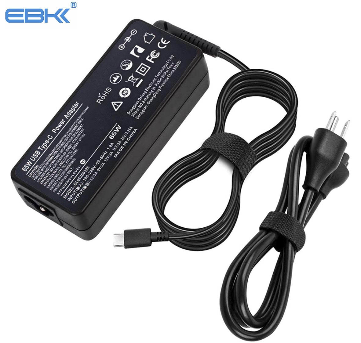 65W USB-C Universal Charger for HP, Lenovo Chromebook, ThinkPad, Yoga ...
