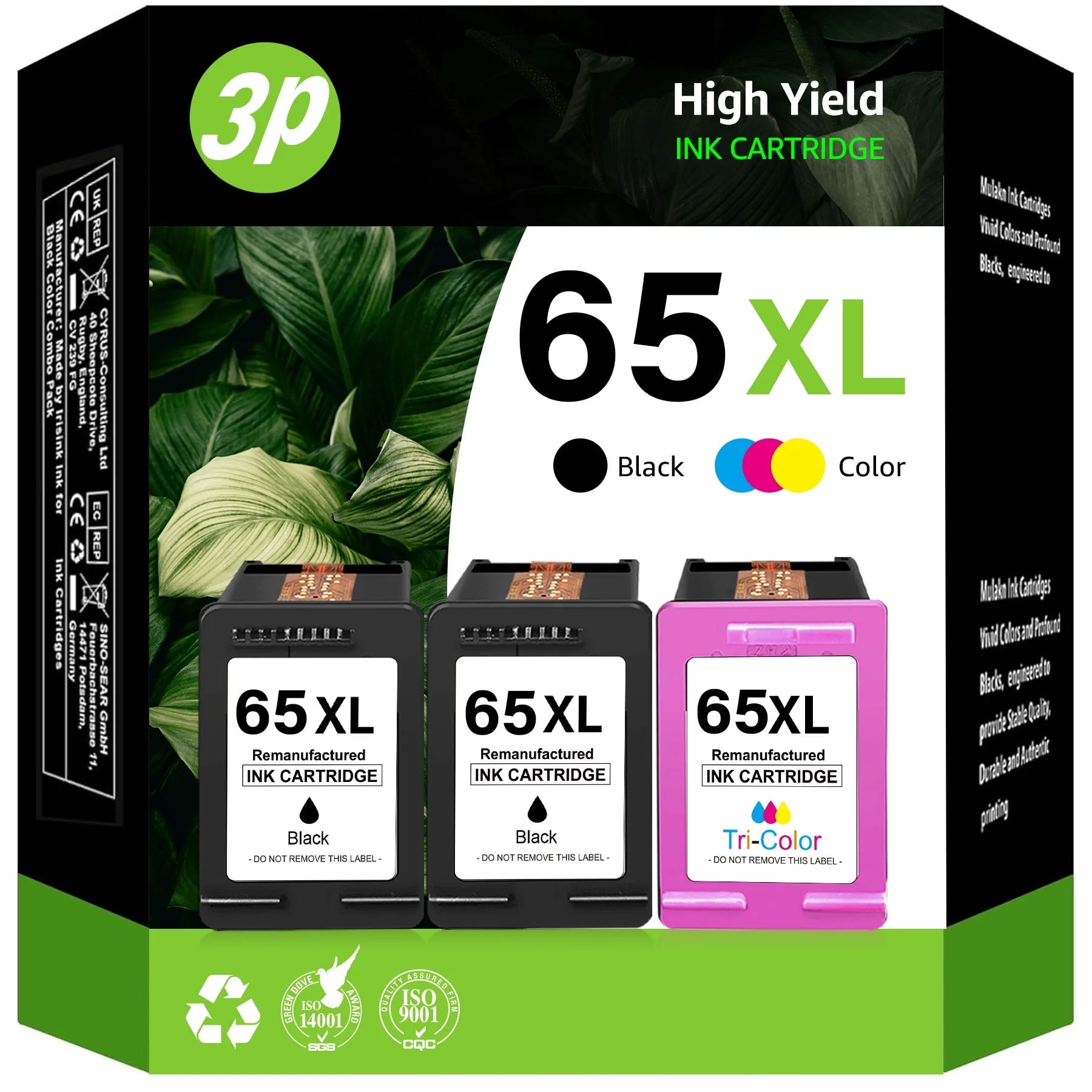 HP 65XL Ink Cartridges Black and Color Combo Pack for HP Deskjet and ...