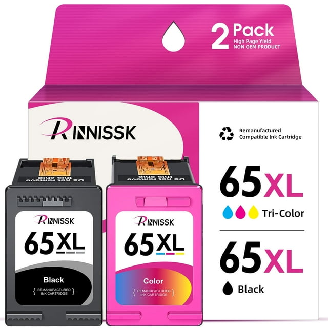 65xl 65 Ink Cartridges Black And Color Tri Color Printer Ink Hp