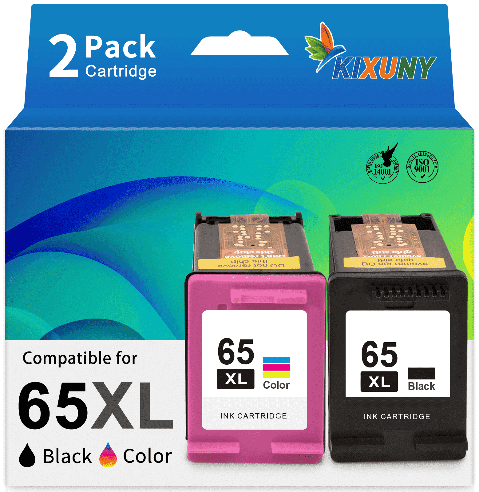 65XL Ink Cartridge Compatible for HP 65 Ink Cartridge for HP Ink 65 for ...