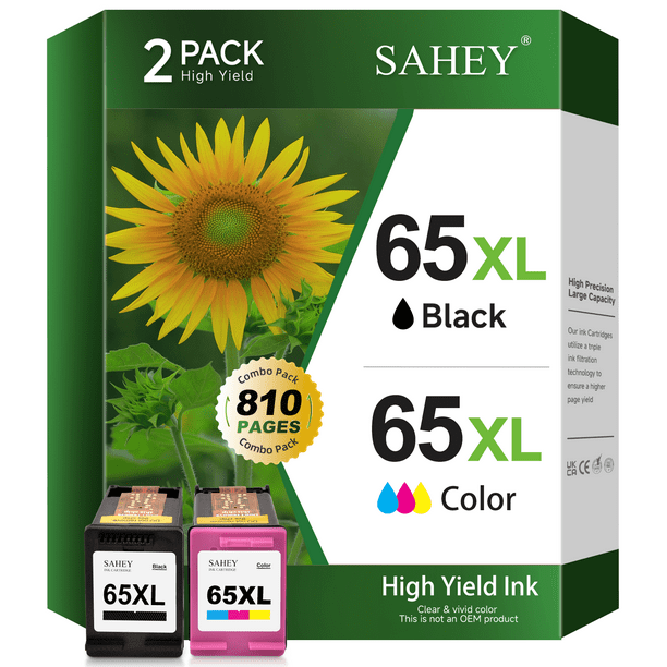 65XL Ink Cartridge for HP 65 ink cartridge Black and Tri-Color Printer ...
